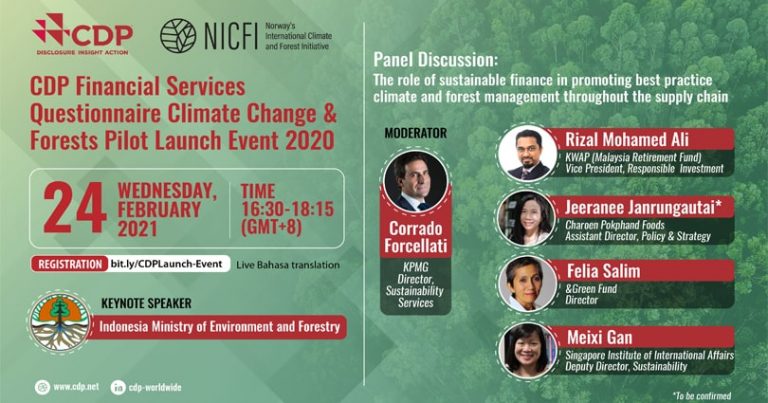 CDP Launch Event for CDP Financial Services Climate Change and Forests ...